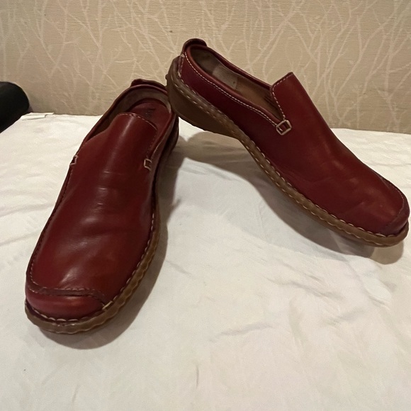 Born | Shoes | Born Red Leather Clogs | Poshmark